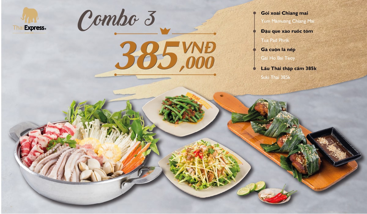 Menu Combo Hệ Thống - ThaiExpress